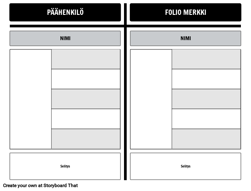 FOLIO TEMPLATE Storyboard by fi-examples