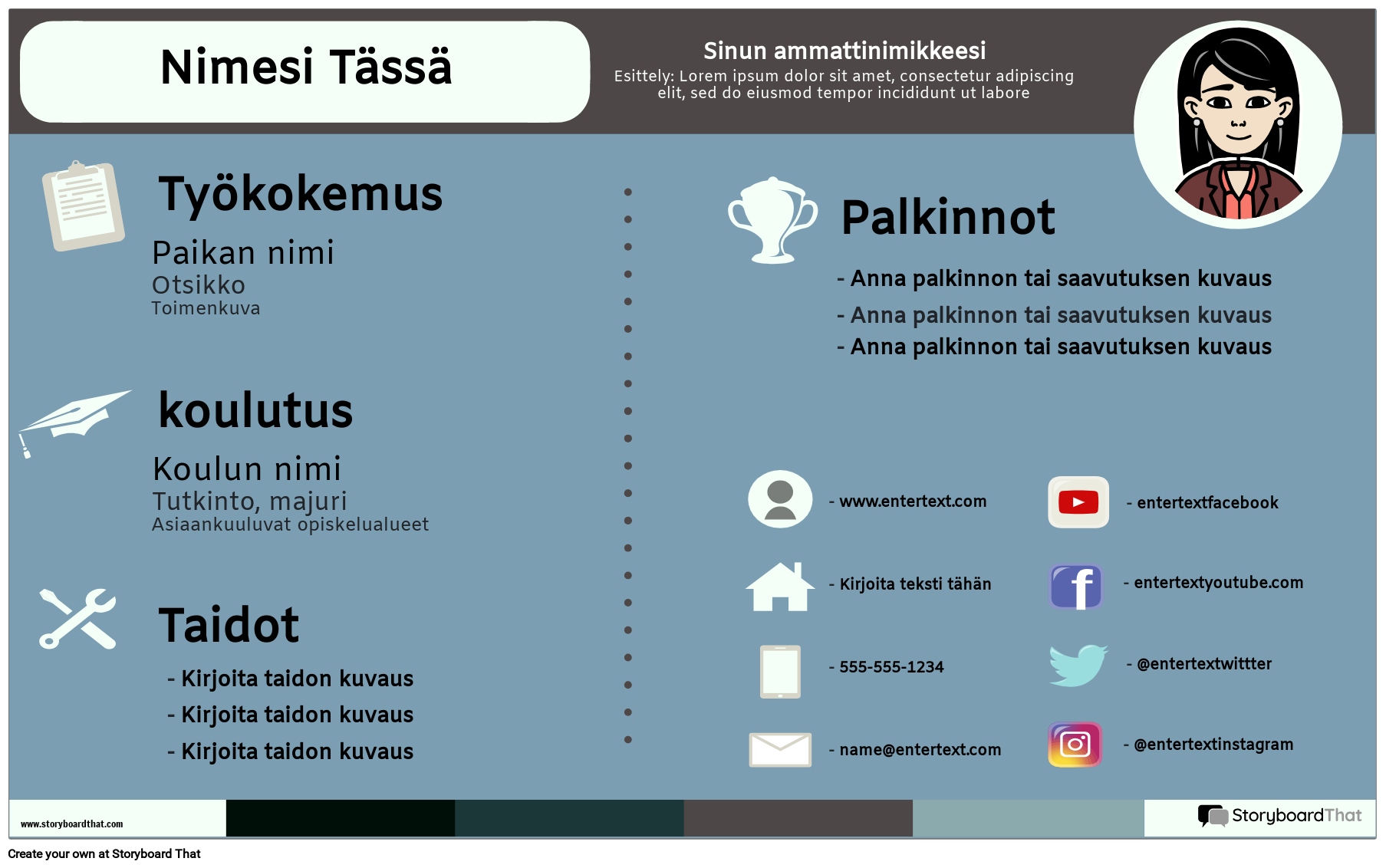 Jatka Infografian Vaakaväriä 1 القصة المصورة من قبل fi-examples