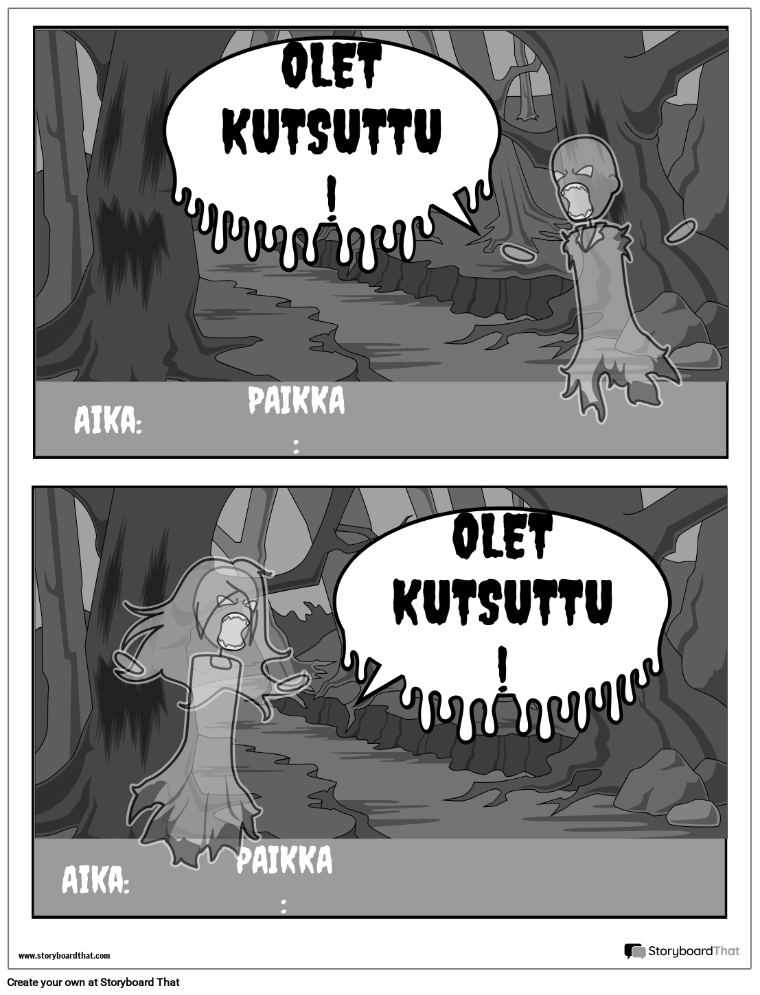 Kutsu 4 BW Storyboard por fi-examples