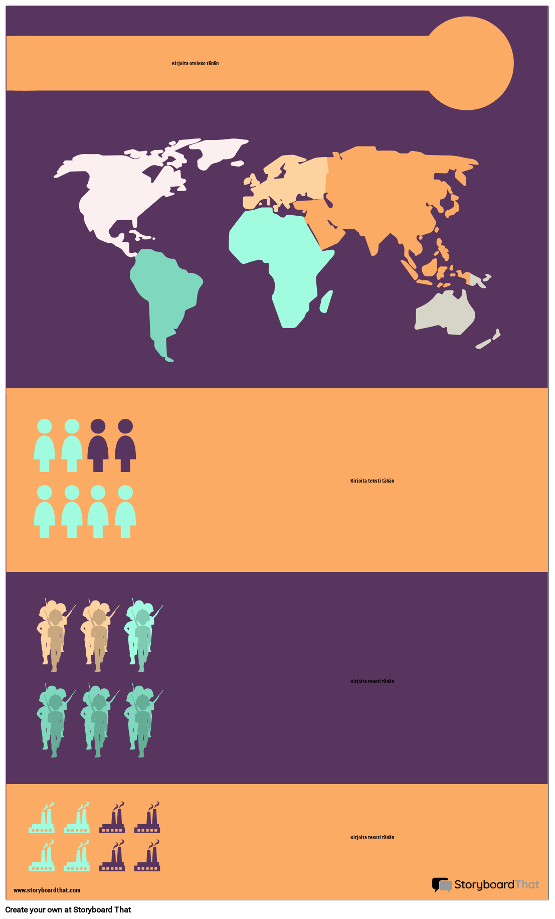 Maailman Infografinen Malli Kuvakäsikirjoitus by fi-examples