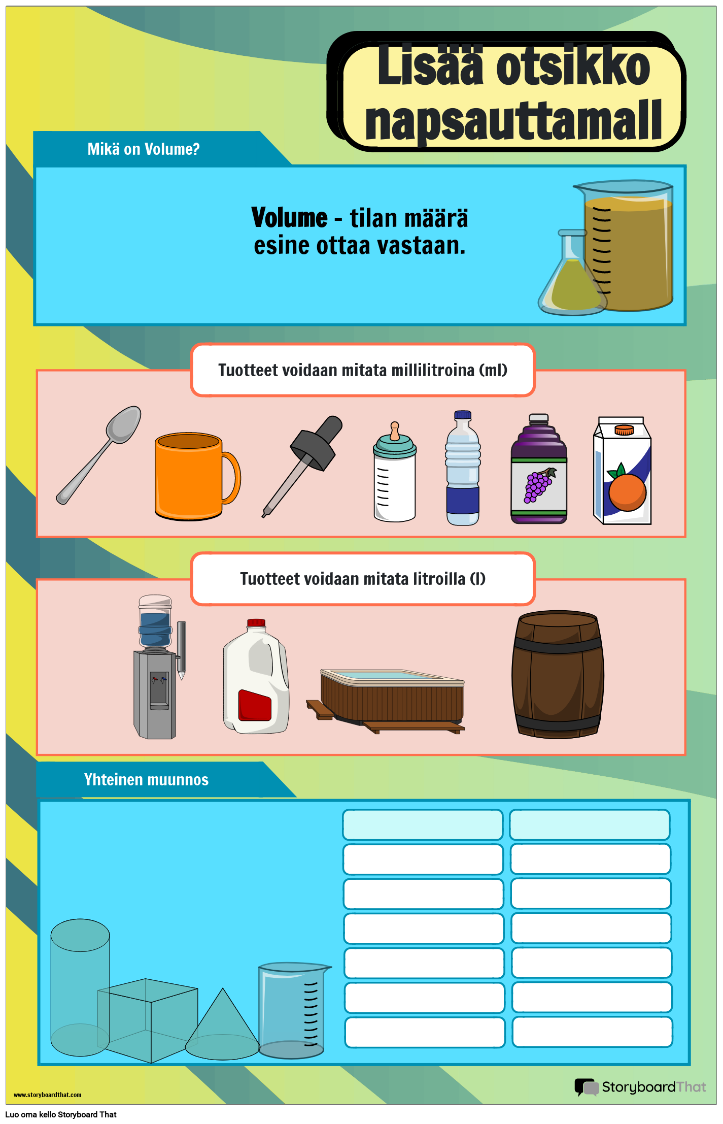 Mittayksiköt - Volume Juliste Storyboard por fi-examples