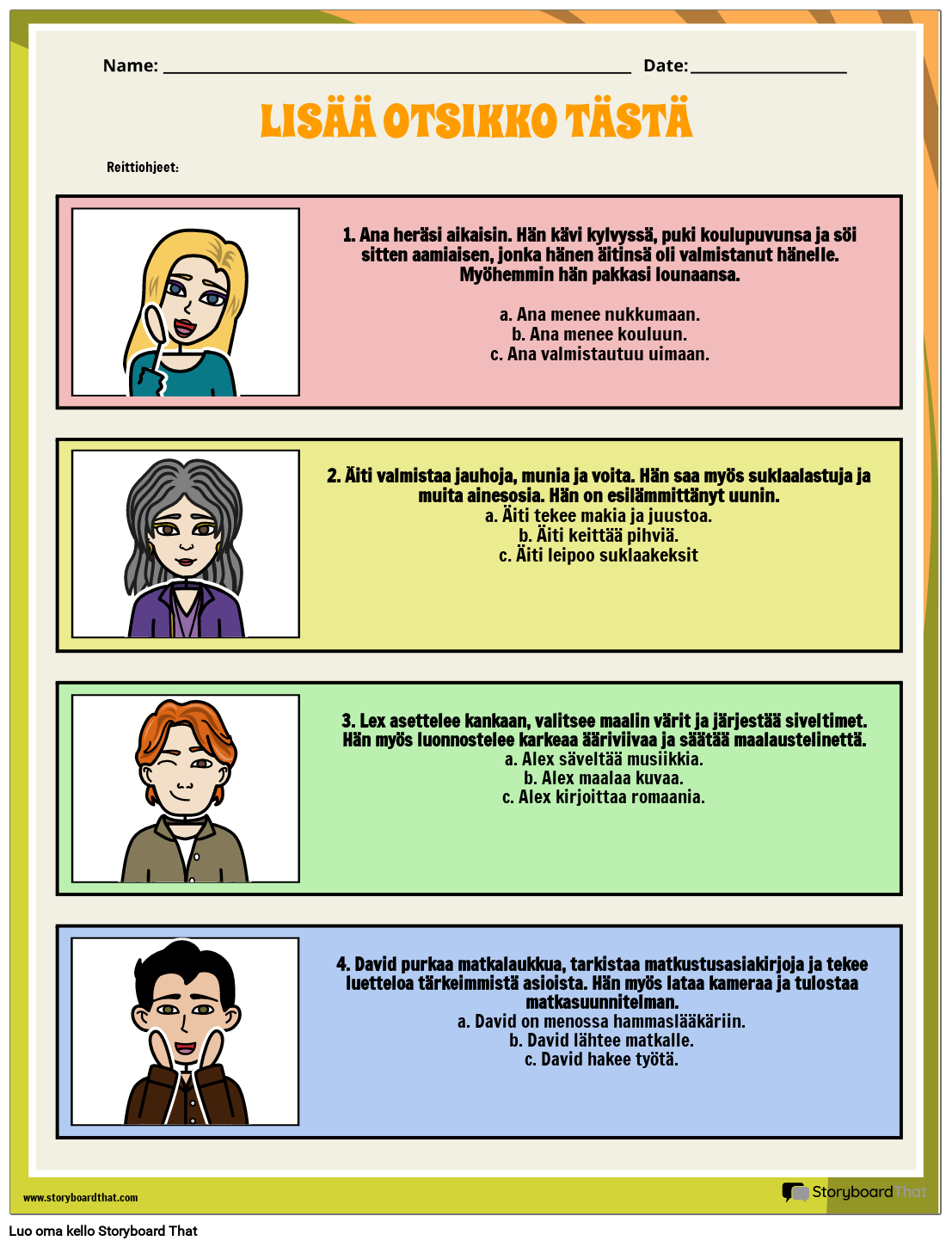 Päätelmien Luominen Kontekstin Vihjeiden Laskentataulukon Mukaan