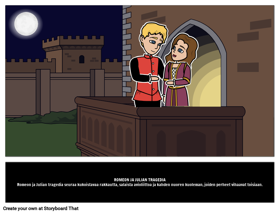 Romeo ja Juulia Storyboard par fi-examples