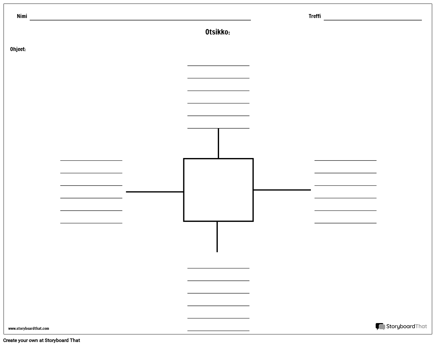 Spider Map with Lines - 4 Storyboard af fi-examples