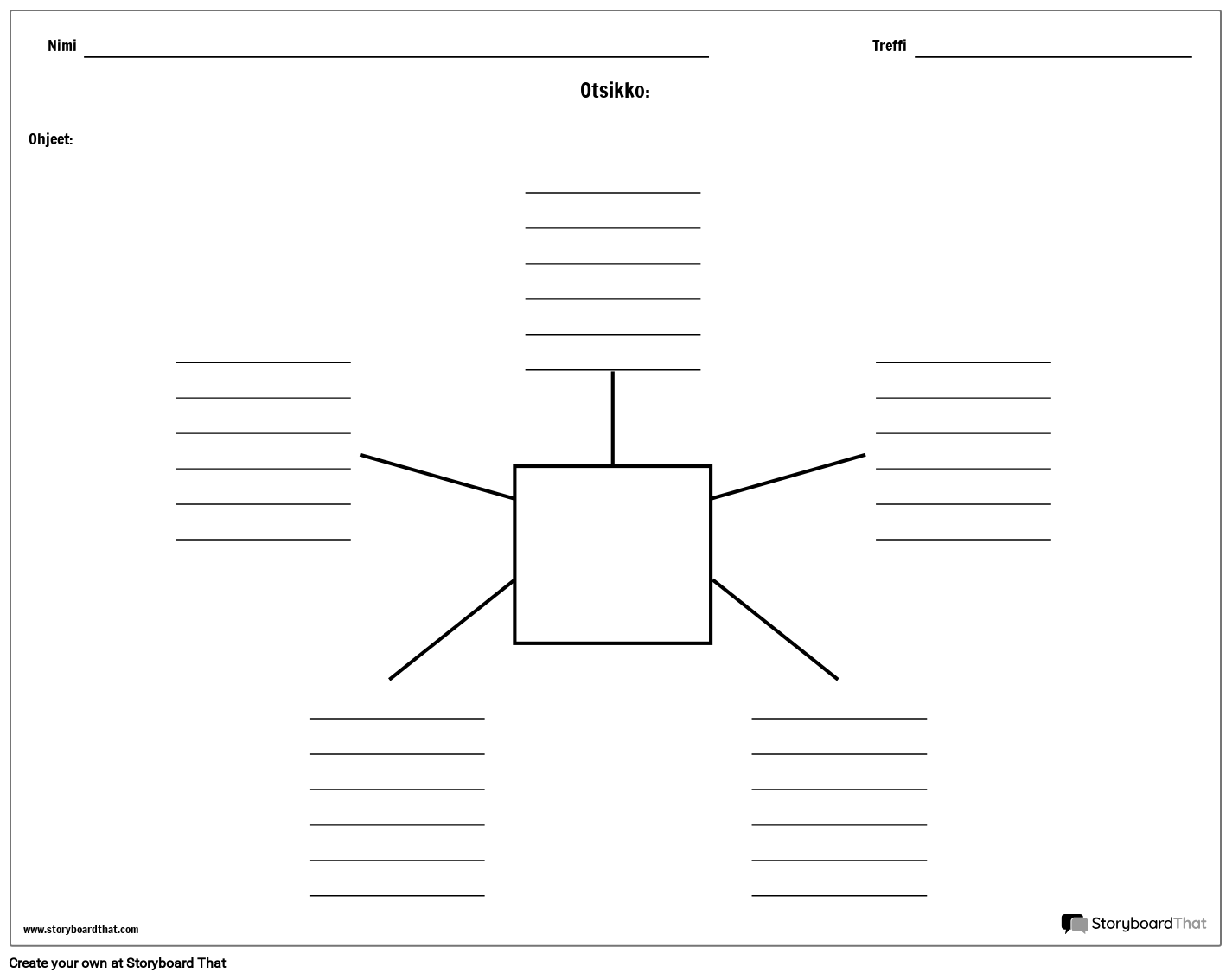 Spider Map with Lines - 5 Storyboard by fi-examples
