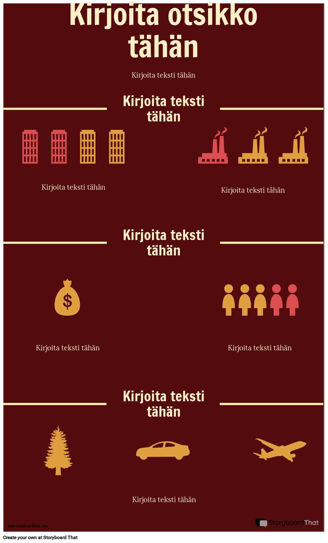 Tiedeinfografinen Malli Kuvakäsikirjoitus by fi-examples