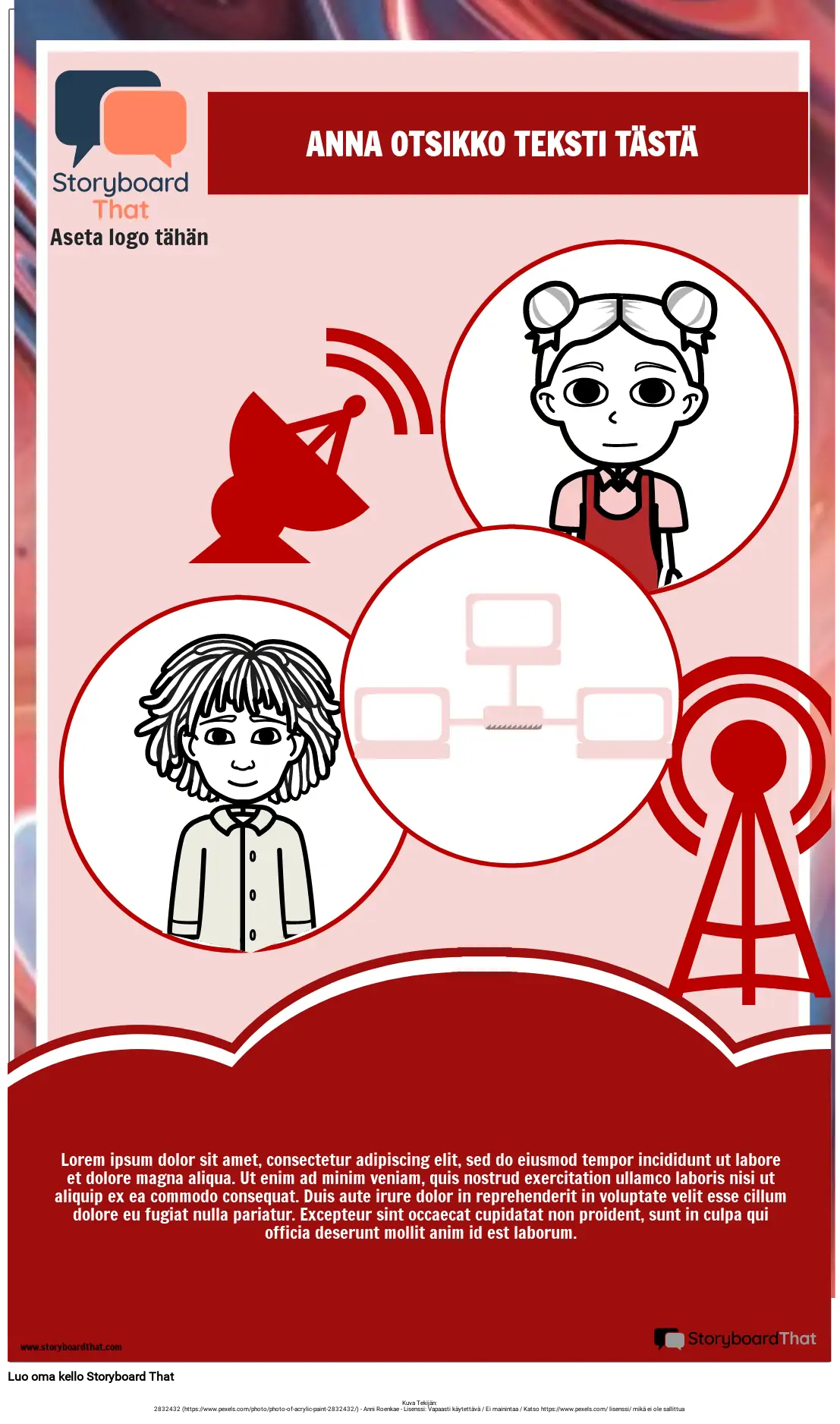 Tulostettava PSA-juliste Storyboard par fi-examples