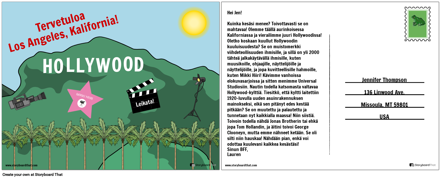 West Postcard Storyboard by fi-examples