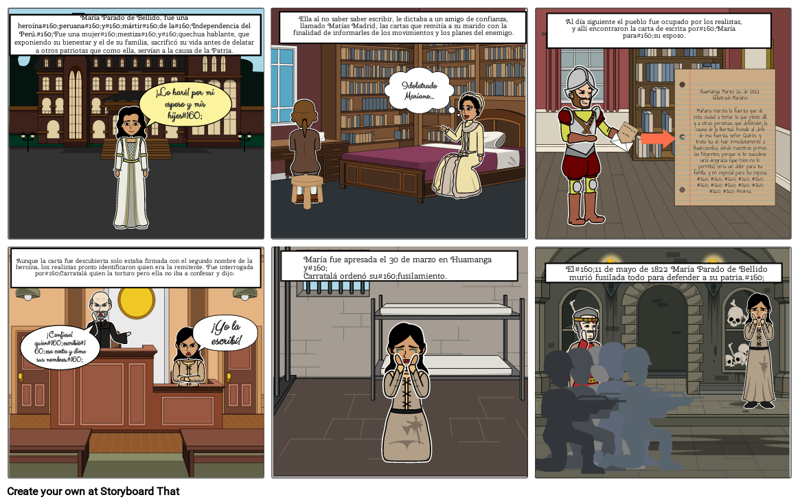 MARIA PARADO DE BELLIDO Storyboard by fiorella50368