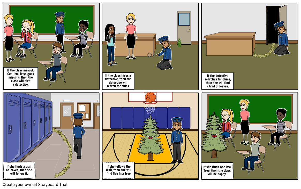 Geometry Comic Strip Storyboard per flutterem