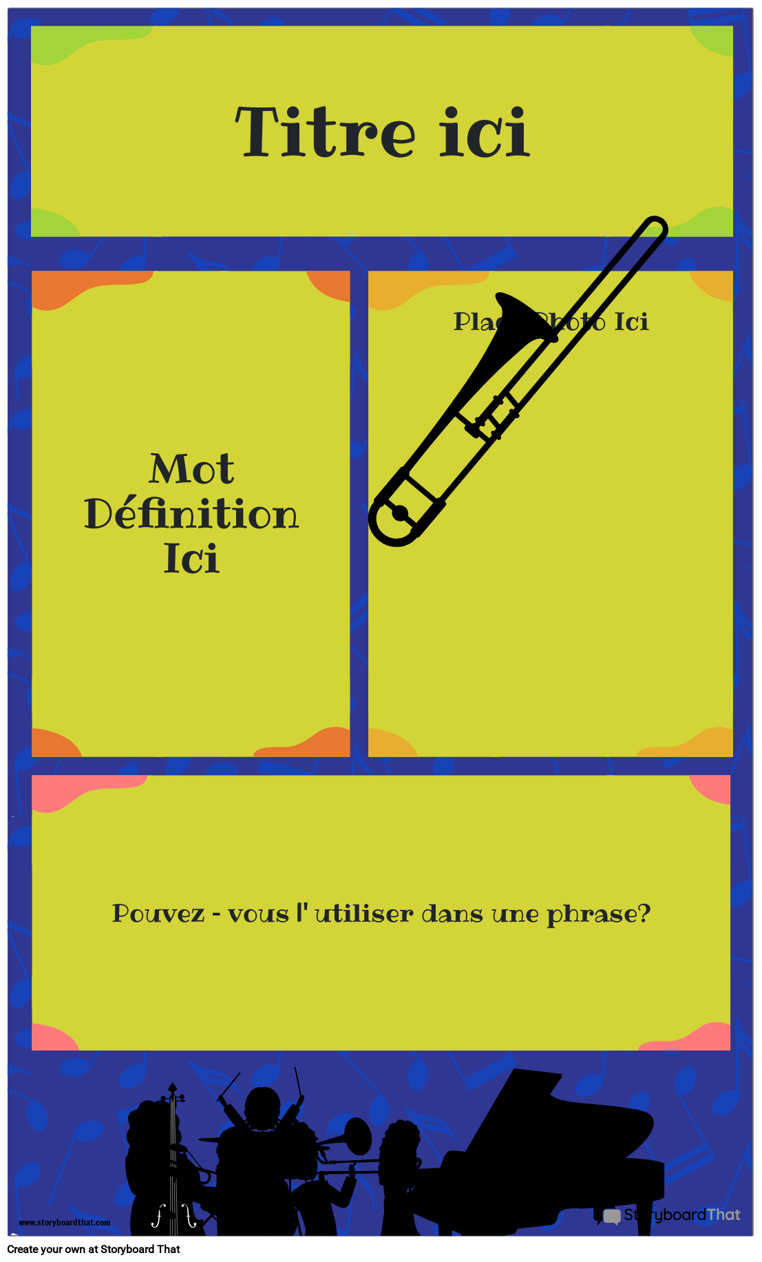 Affiche de Définition 2 Storyboard by fr-examples