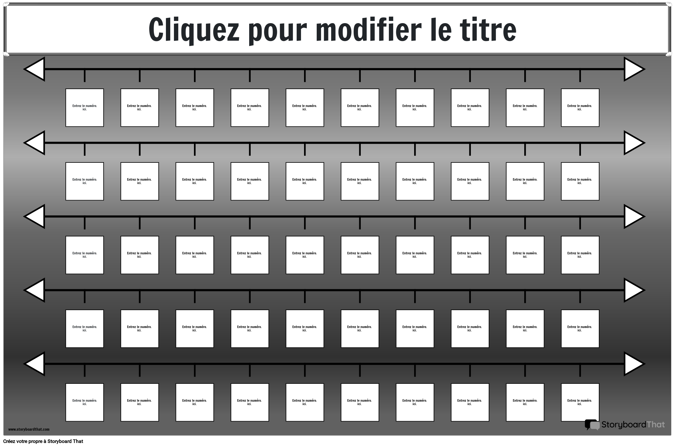 Affiche de Ligne Numérique sur le Thème de L'arc-en-ciel, B&W