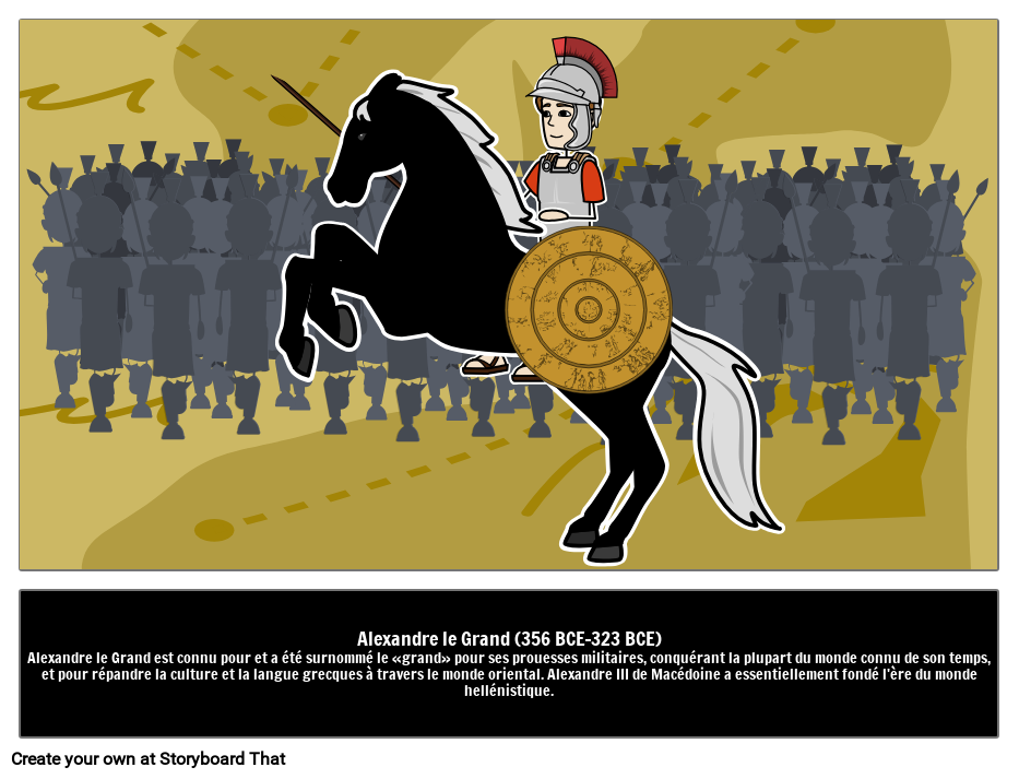 Alexandre le Grand Storyboard por fr-examples