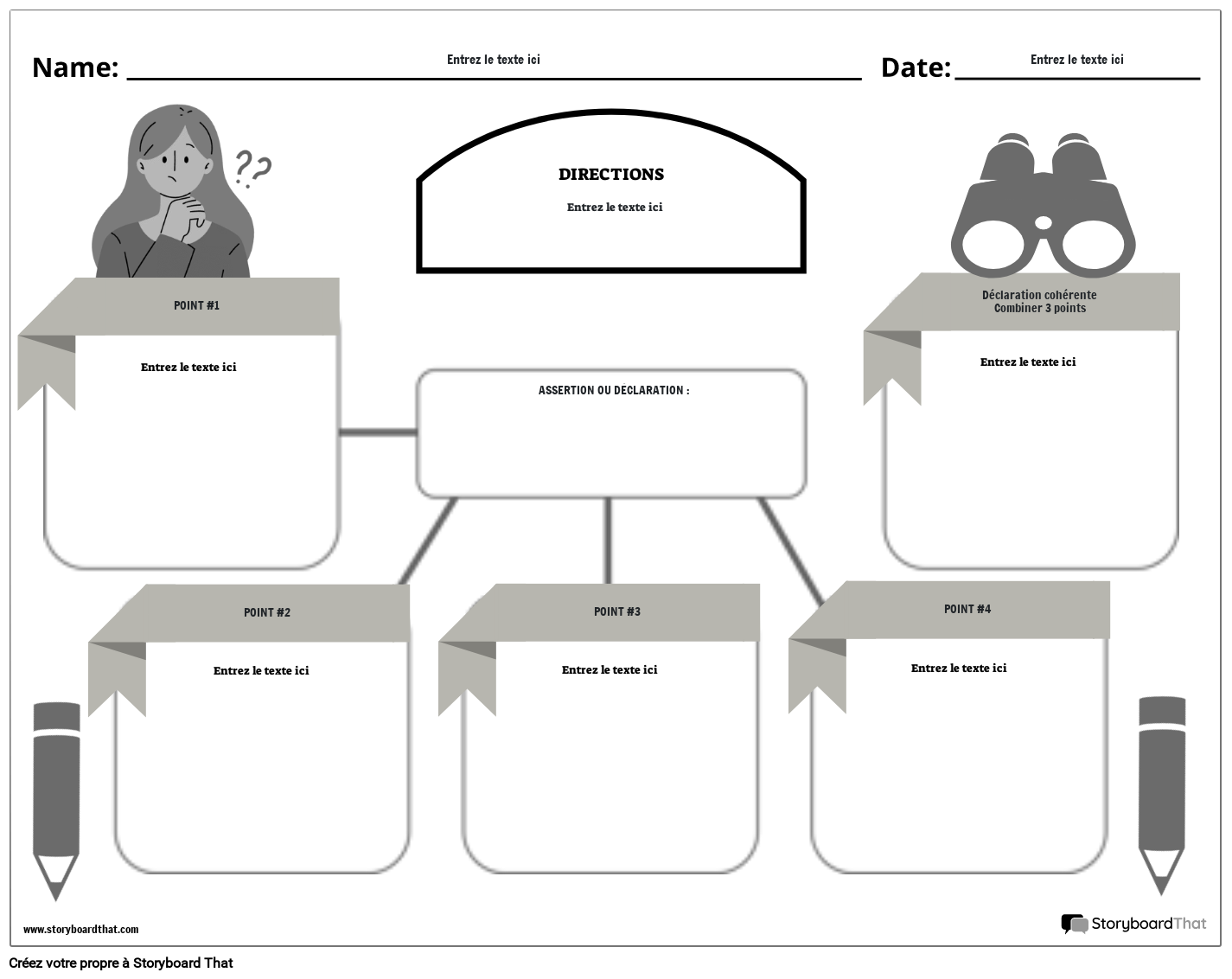Aperçu de la Thèse Illustrative Storyboard par fr-examples