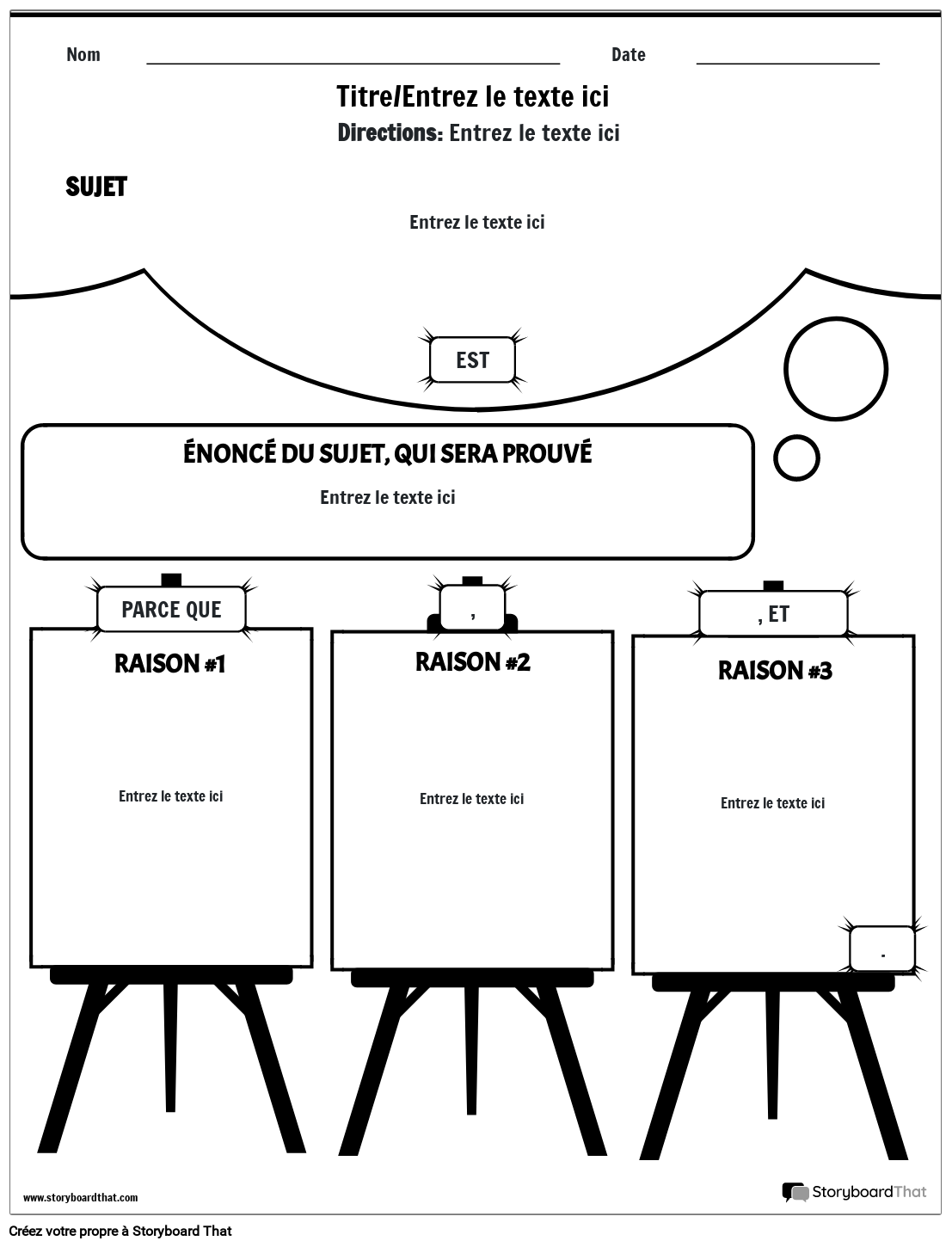 Aperçu Illustratif de la Thèse Storyboard par fr-examples