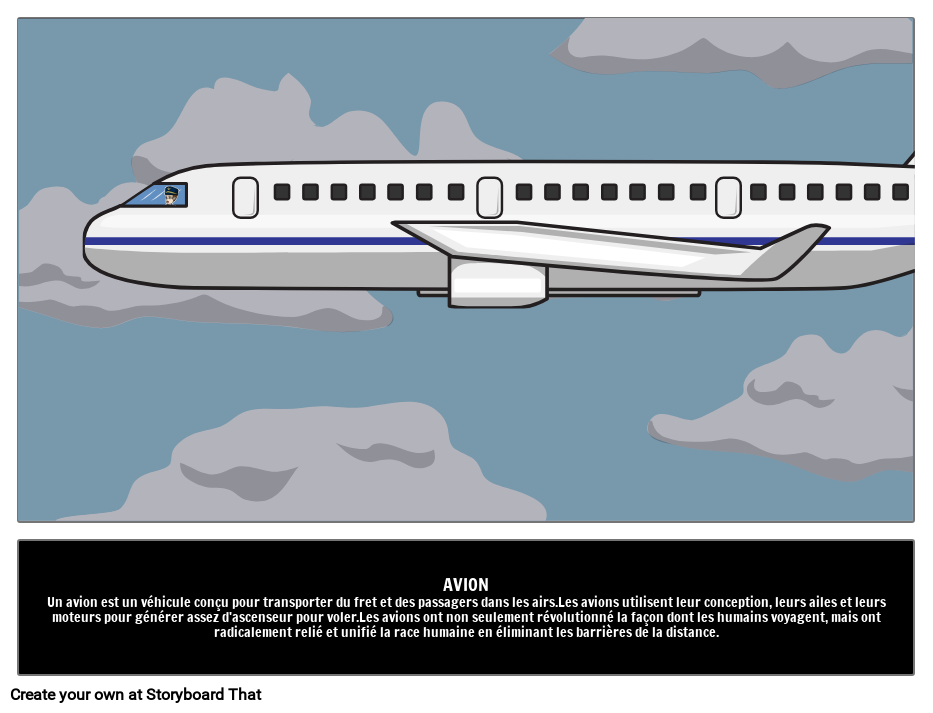 Invention de l'avion Storyboard o fr-examples
