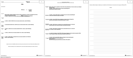 Créer une Feuille de Travail de Bibliographie | Modèle de Bibliographie