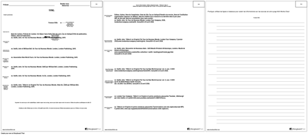 Créer une Feuille de Travail de Bibliographie | Modèle de Bibliographie