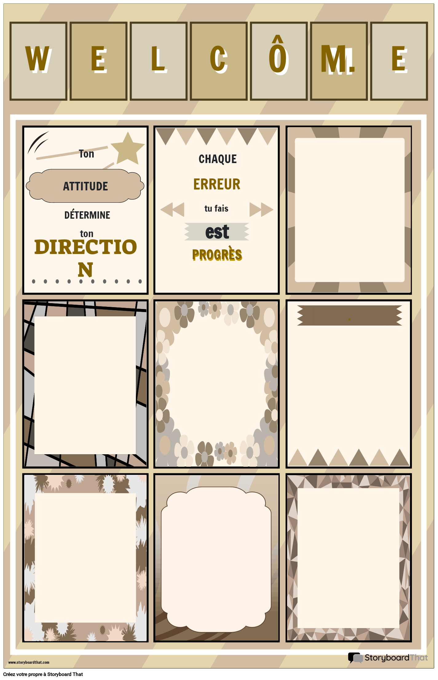 BIENVENUE - Affiche de Motivation Pour la Salle de Classe