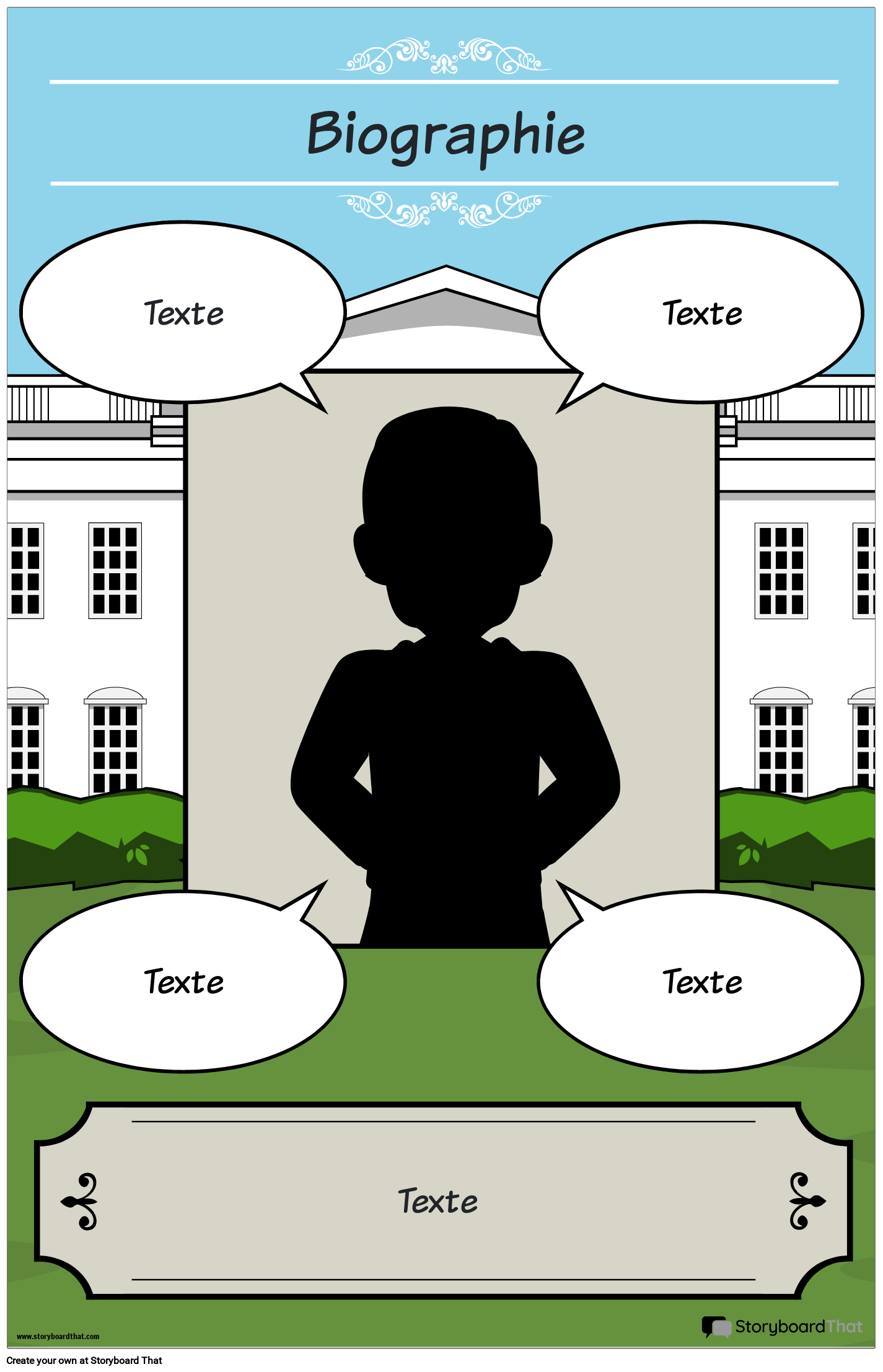 Modèle D'affiche de Biographie — Créer une Affiche de Biographie ...