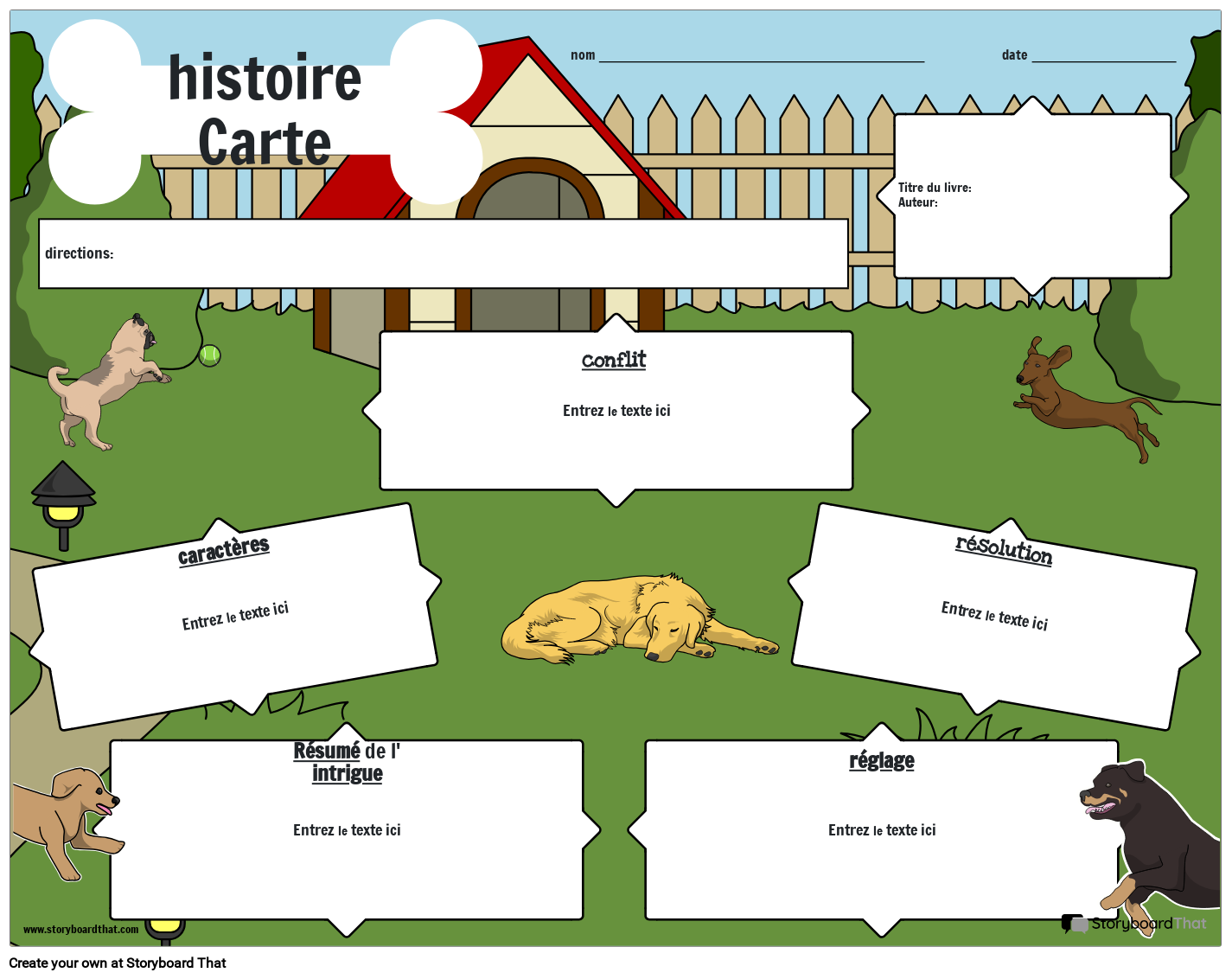 Cartes D'histoire 2 Storyboard ידי fr-examples