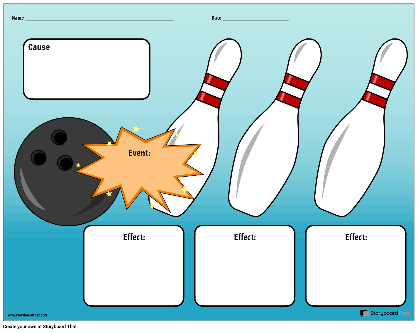 Cause et Effet Bowling Couleur Storyboard par fr-examples Cause et Effet Bowling Couleur Storyboard par fr-examples