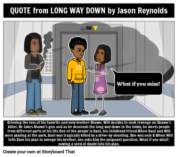 Citation de Long Chemin Vers le bas Storyboard