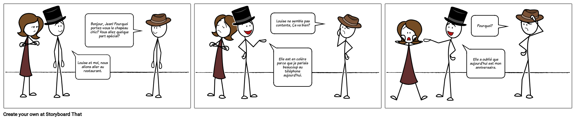 Comic en Français Storyboard par fr-examples