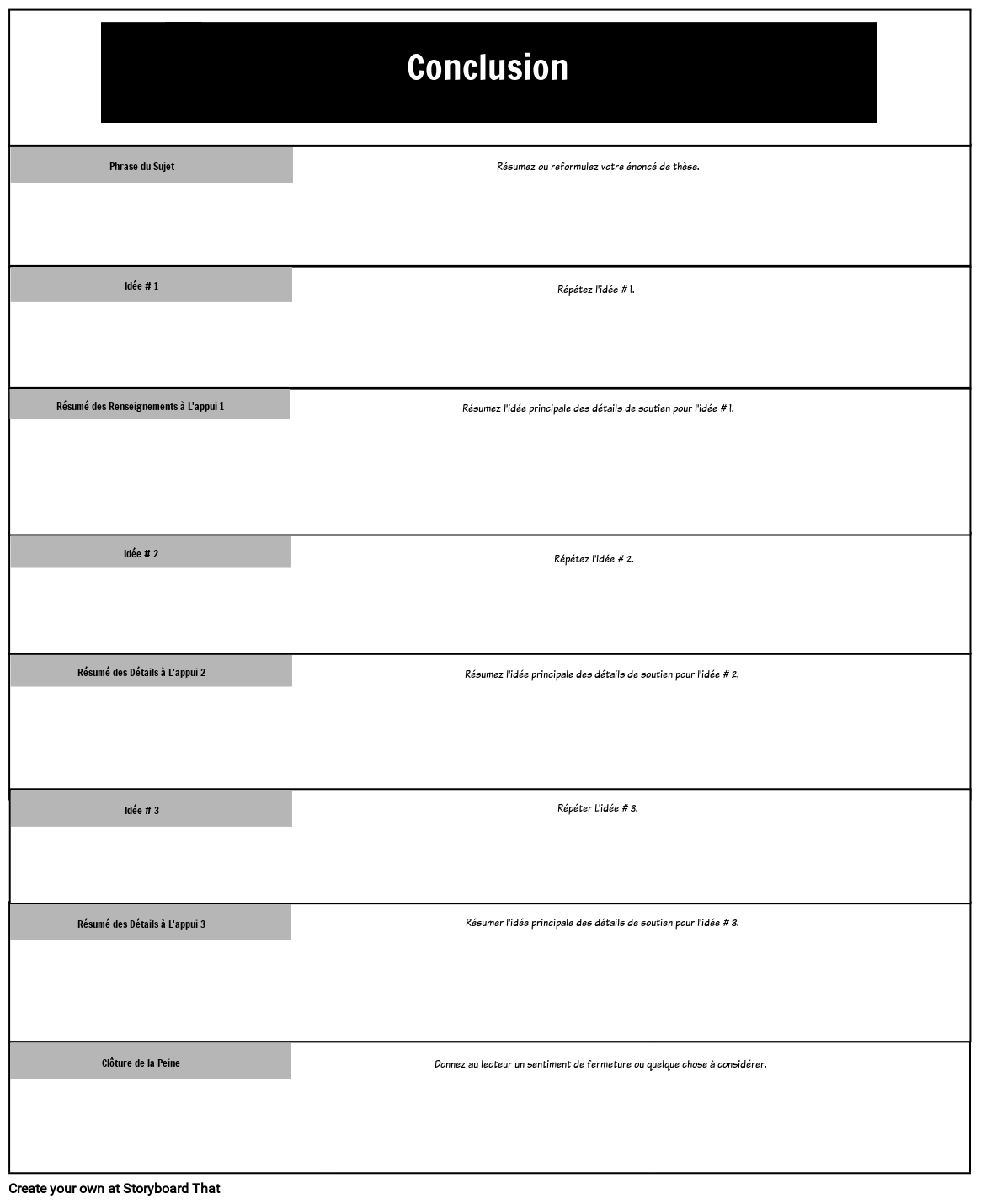 Conclusion Storyboard Por Fr examples