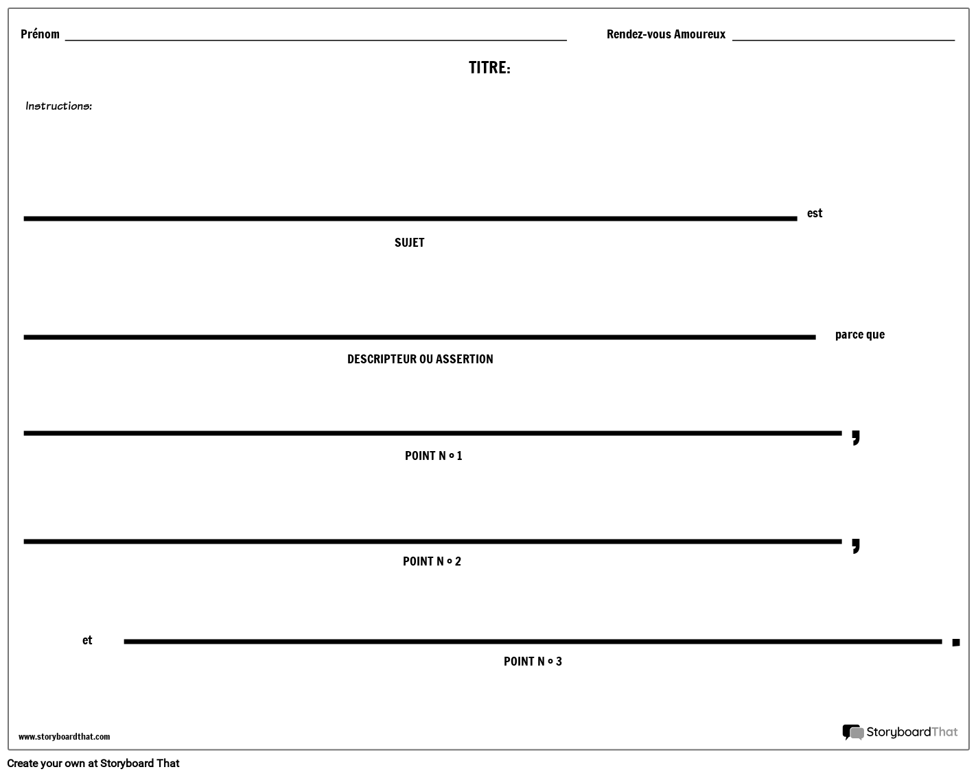 Contour Storyboard Por Fr examples