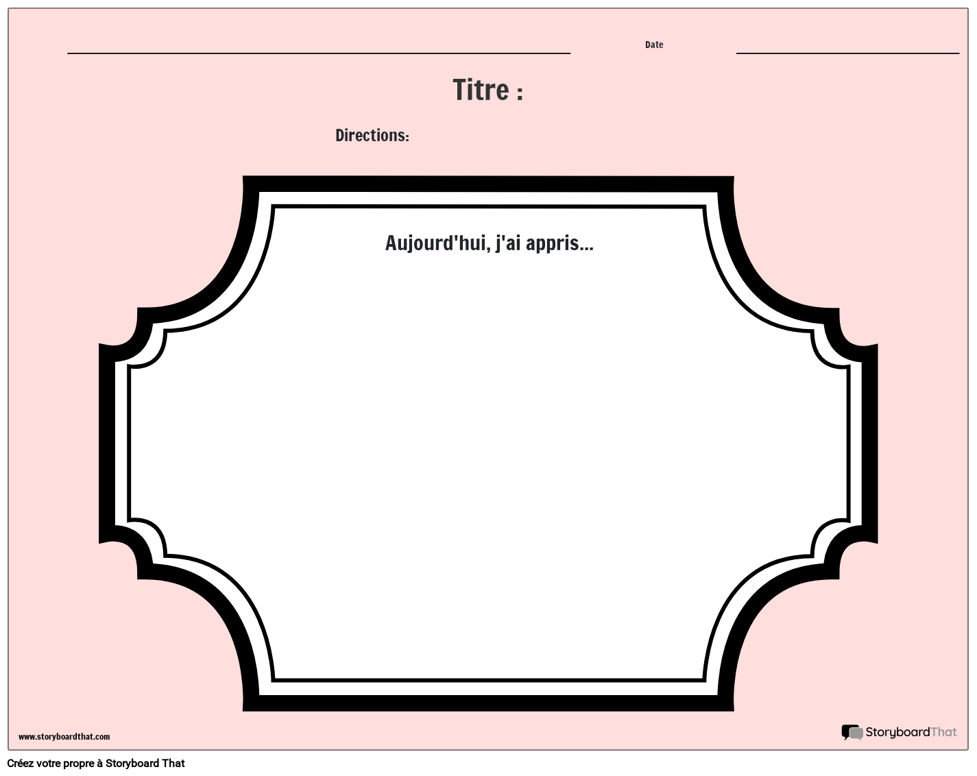 couleur du ticket de sortie Storyboard par fr-examples