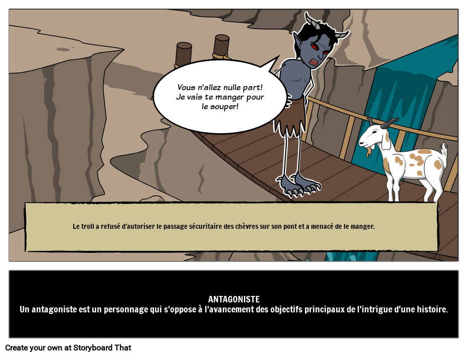 Définition Antagoniste Storyboard por fr-examples