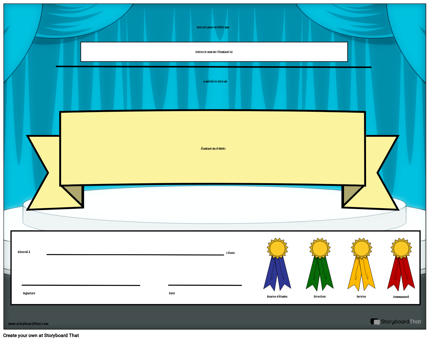 Étudiant Du Prix Wmy Storyboard Par Fr Examples