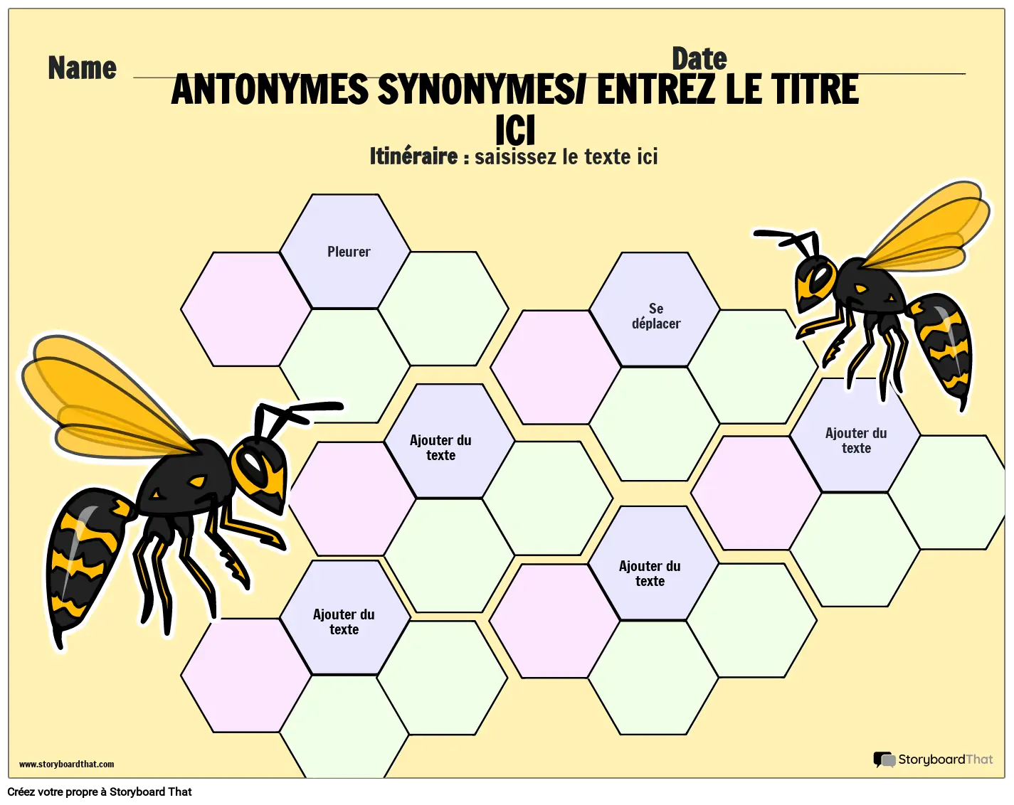 Feuille de travail imprimable pour les antonymes et les synonymes