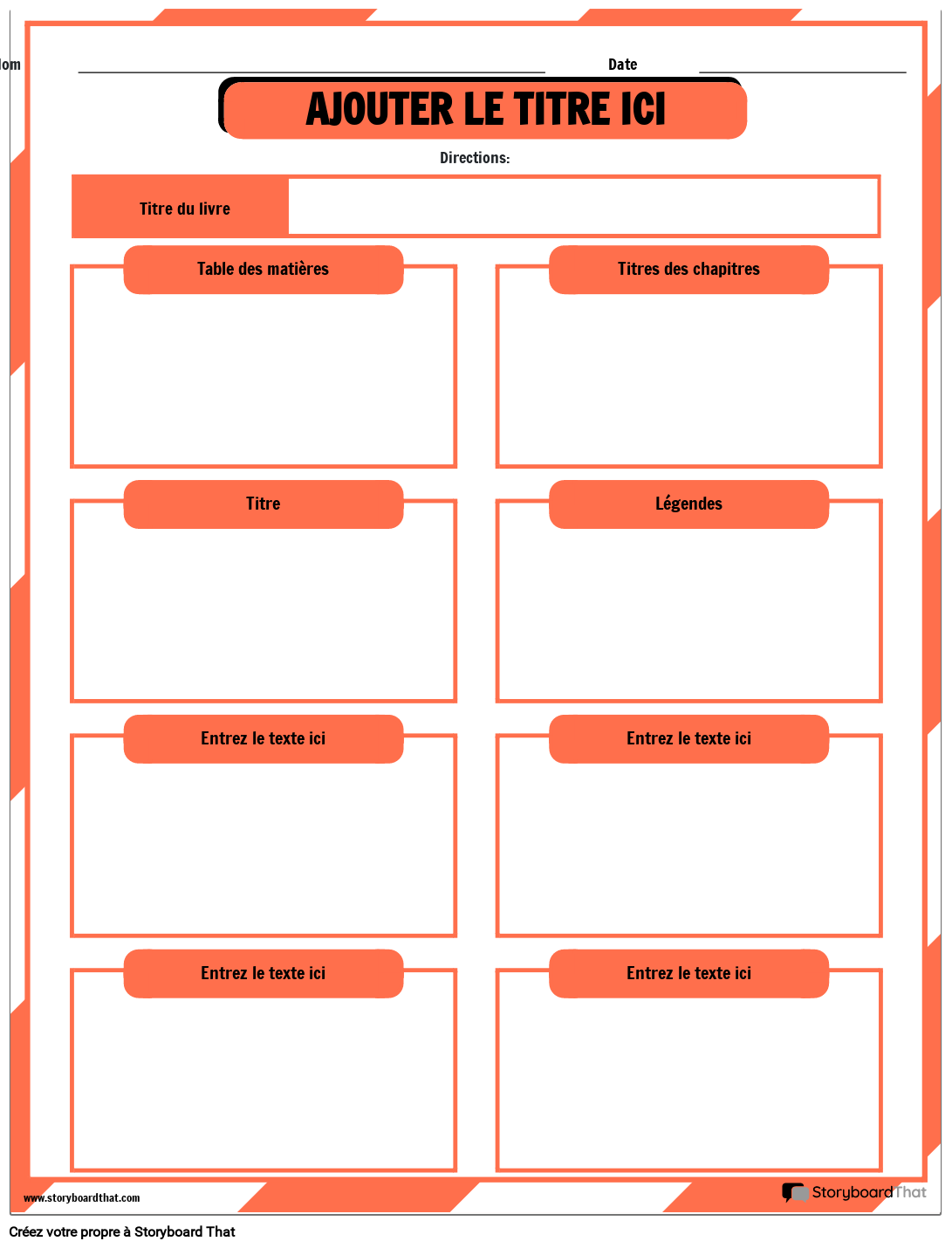 Feuille de Travail sur les Caractéristiques du Texte de la Chasse au Trésor