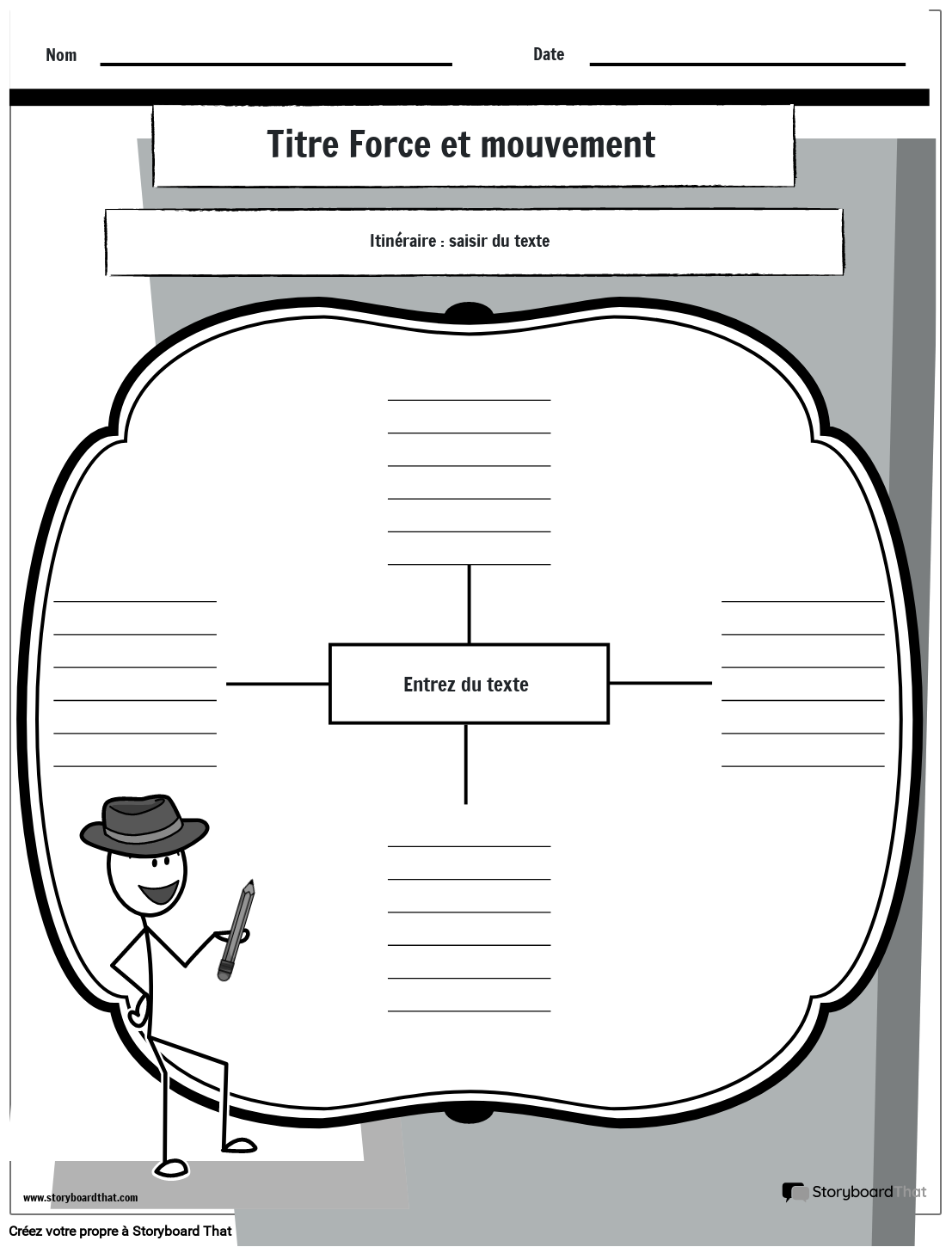 force et mouvement portrait bw 2 Storyboard par fr-examples