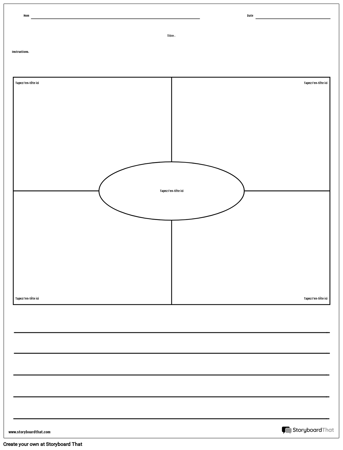 Frayer avec lignes de paragraphe Storyboard par fr-examples
