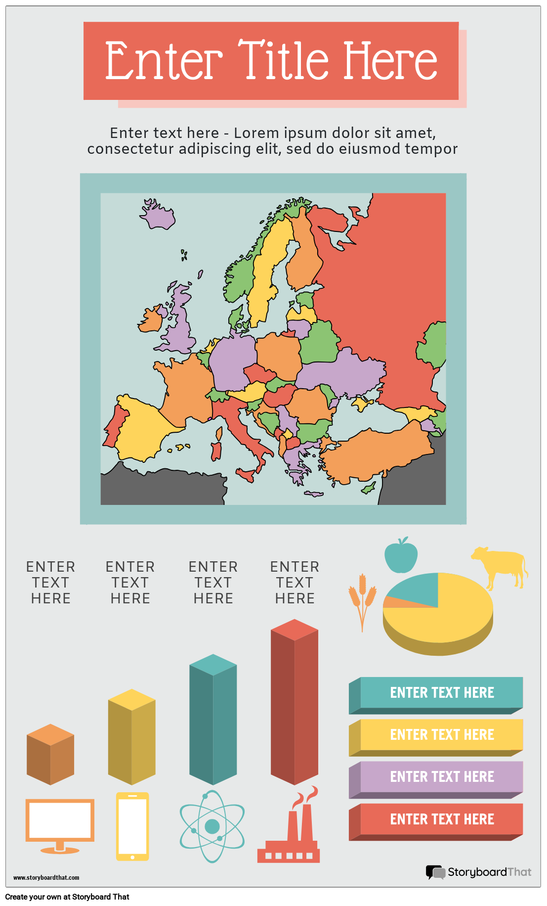 Géographique Infographie Portrait Couleur 3 Storyboard