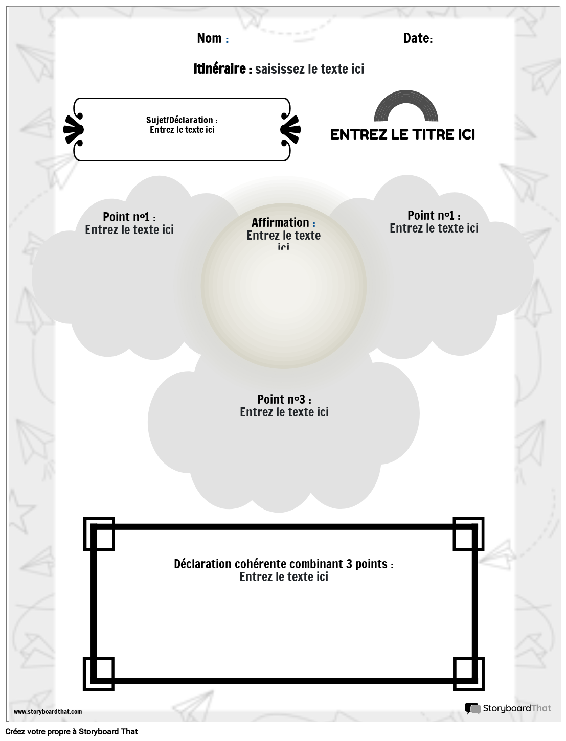 Guide de Rédaction de L'énoncé de Thèse Storyboard