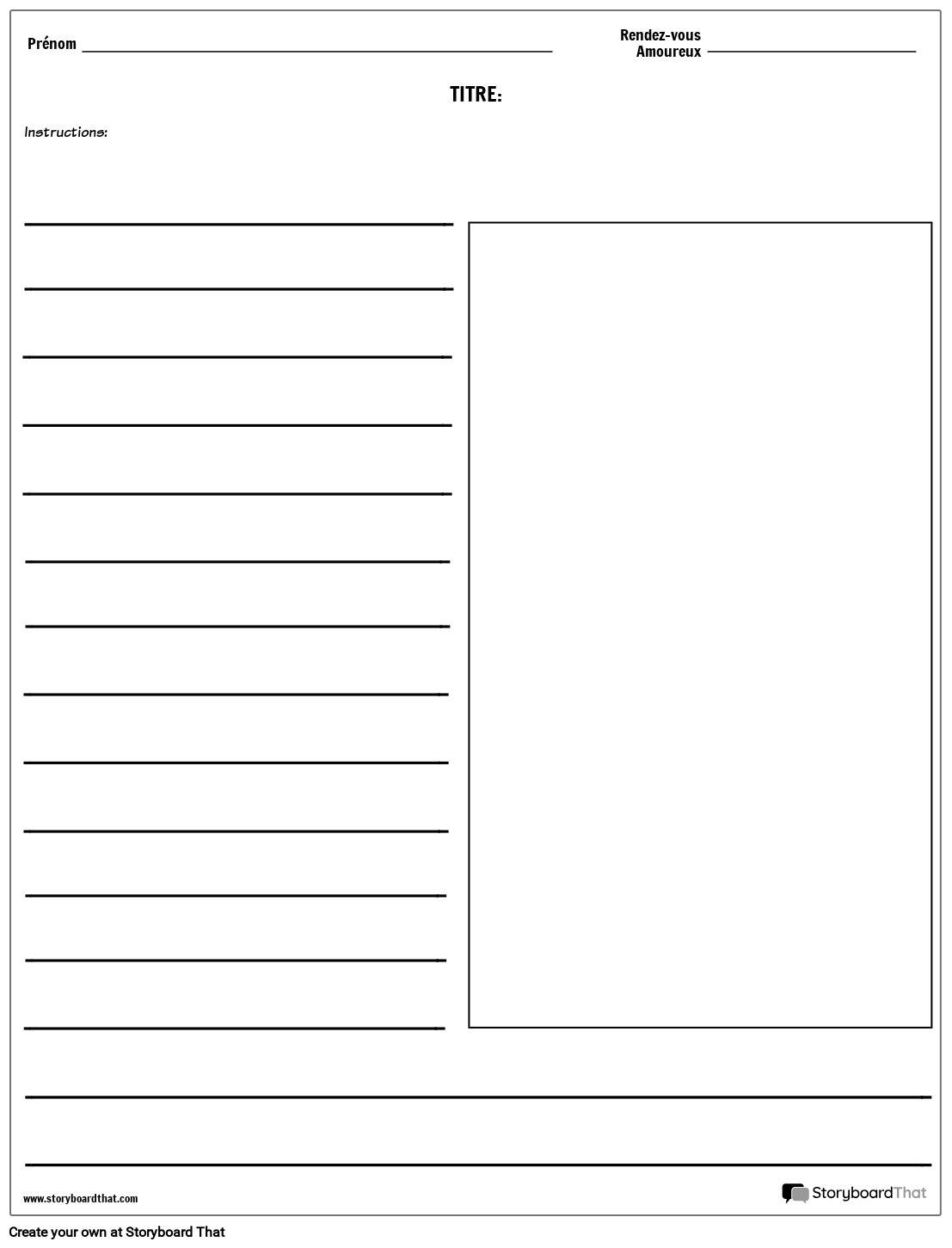 Illustration Grand Rectangle Storyboard par fr-examples