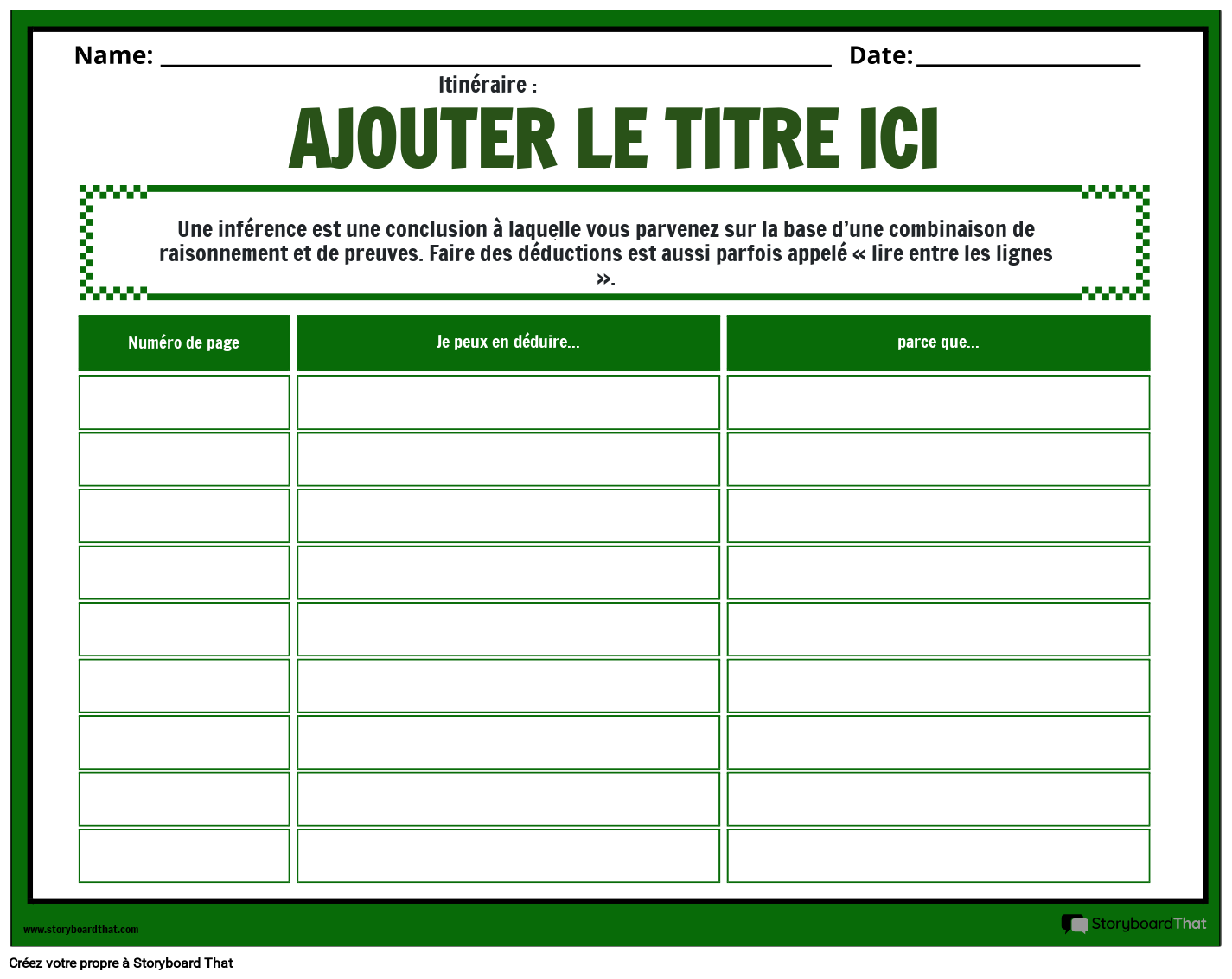 Inférence avec une feuille de calcul de précision Inférence avec une feuille de calcul de précision