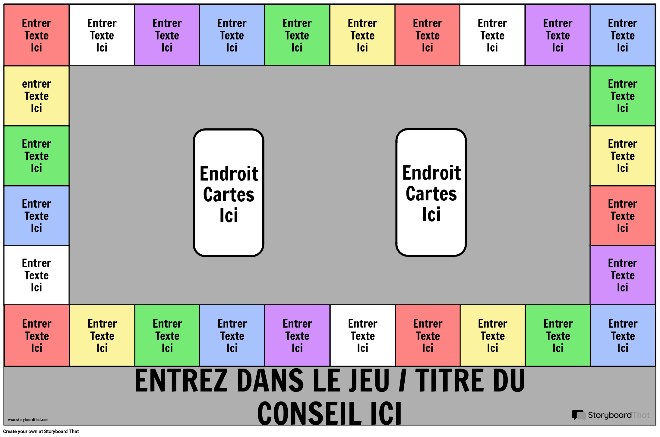 Modèle de jeu de Société | Faire des Jeux en Classe