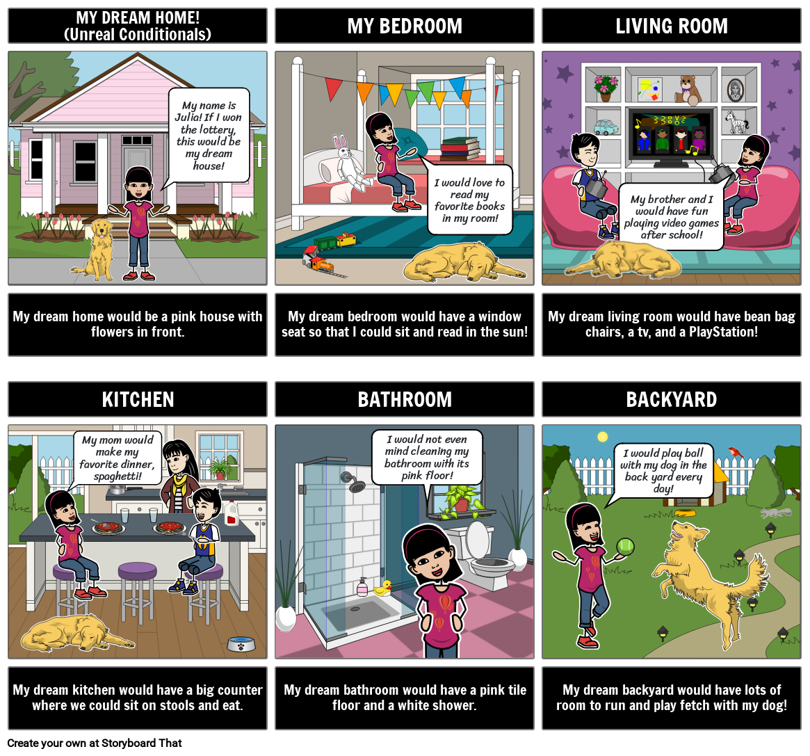 La Maison de mes Rêves Storyboard af fr-examples