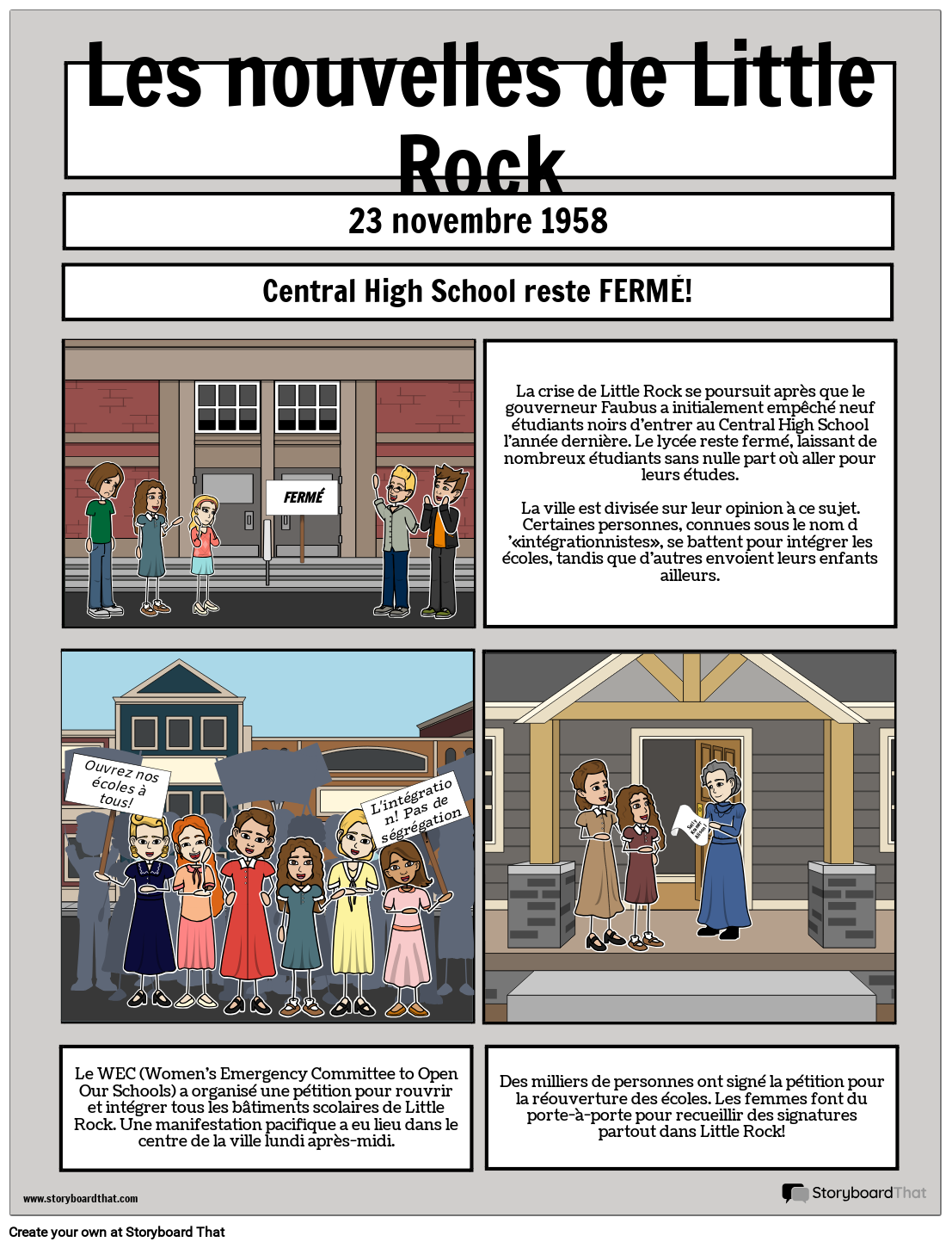 Lions: Journal Storyboard par fr-examples