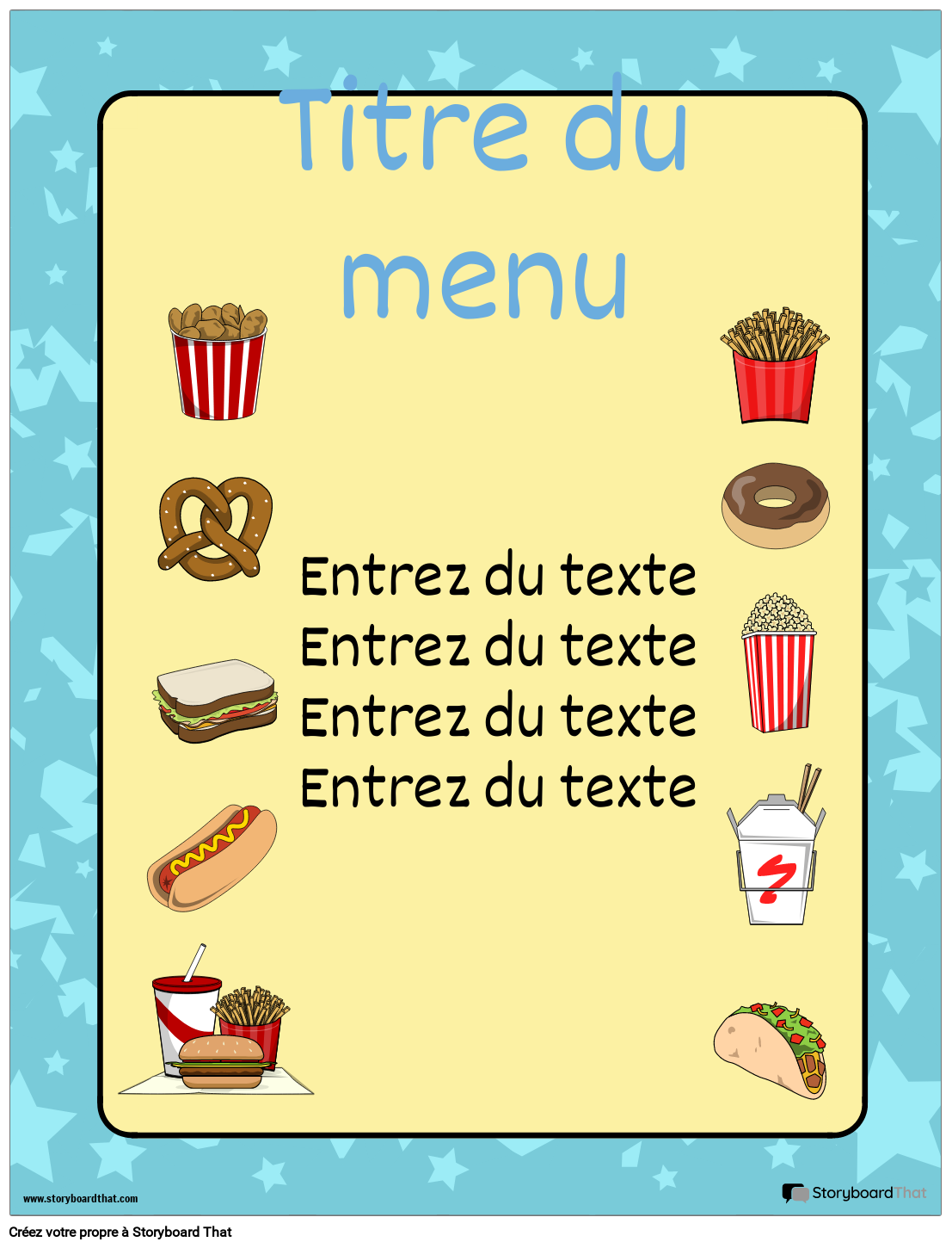 Menu 1 Storyboard par fr-examples
