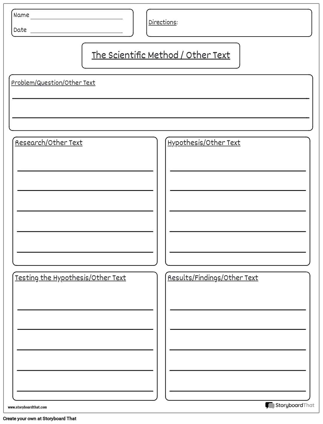 Méthode Scientifique Portrait BW 1 Storyboard par fr-examples