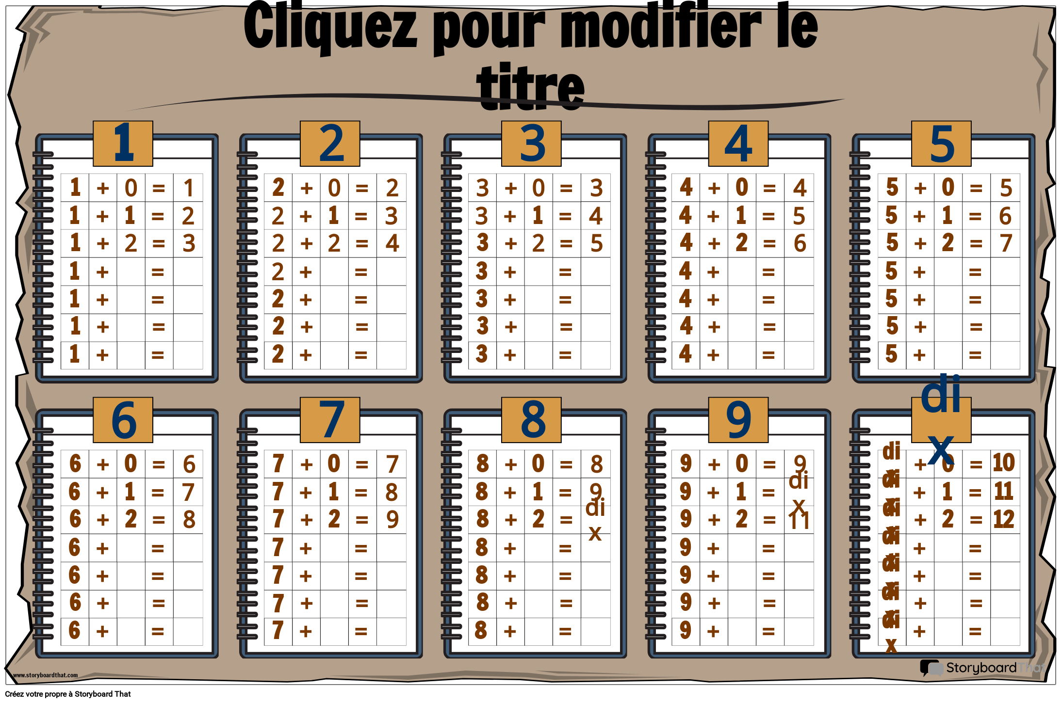 Modèle D'Affiche de Graphique D'ajout de Notes