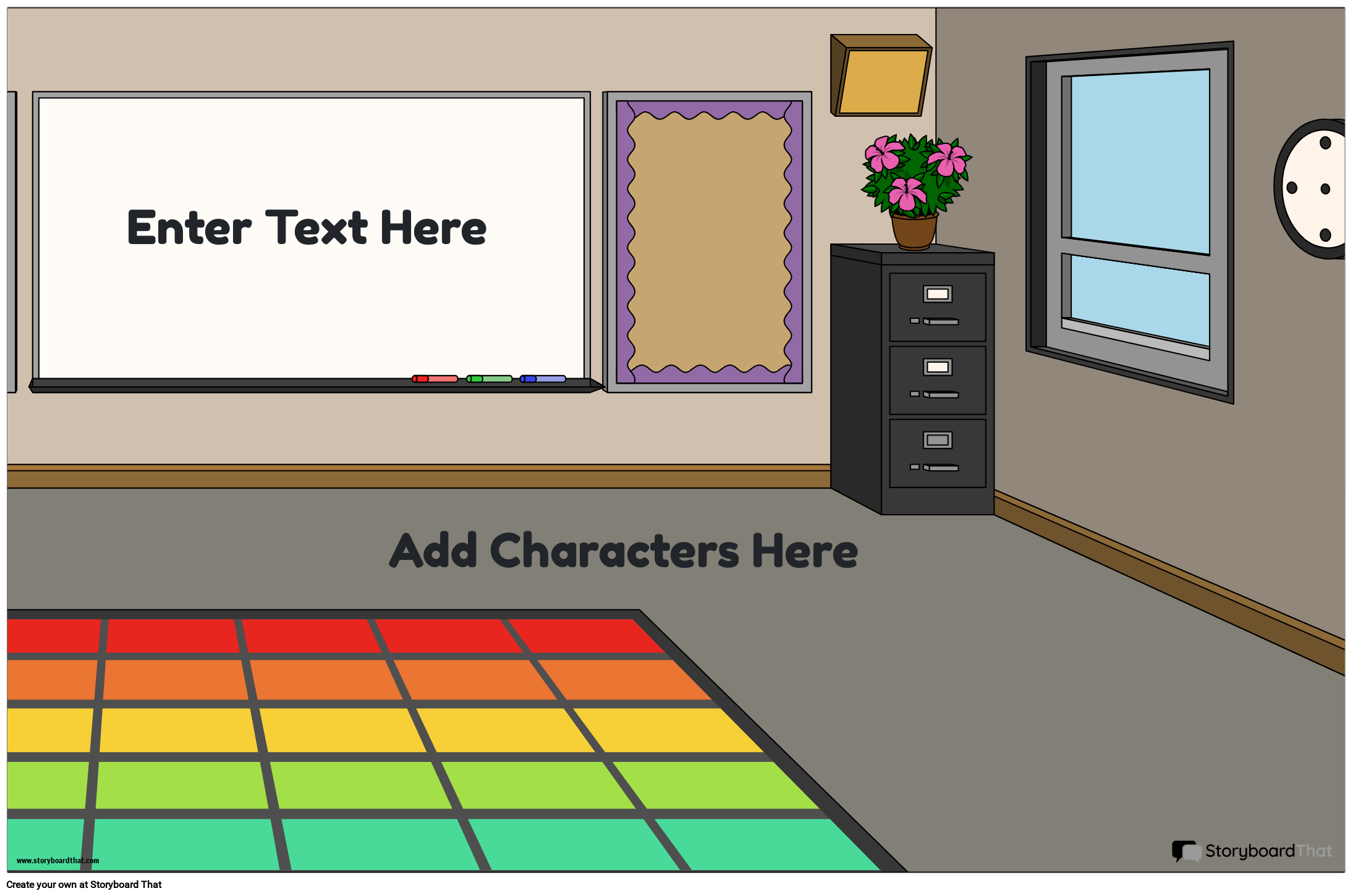 Modèle de Portrait de Classe Storyboard by fr-examples