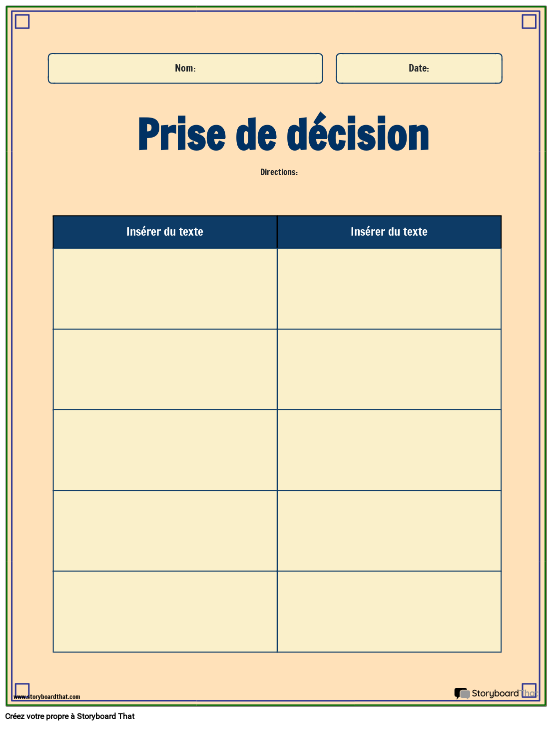 Modèle de Prise de Décision Pour la Résolution de Problèmes