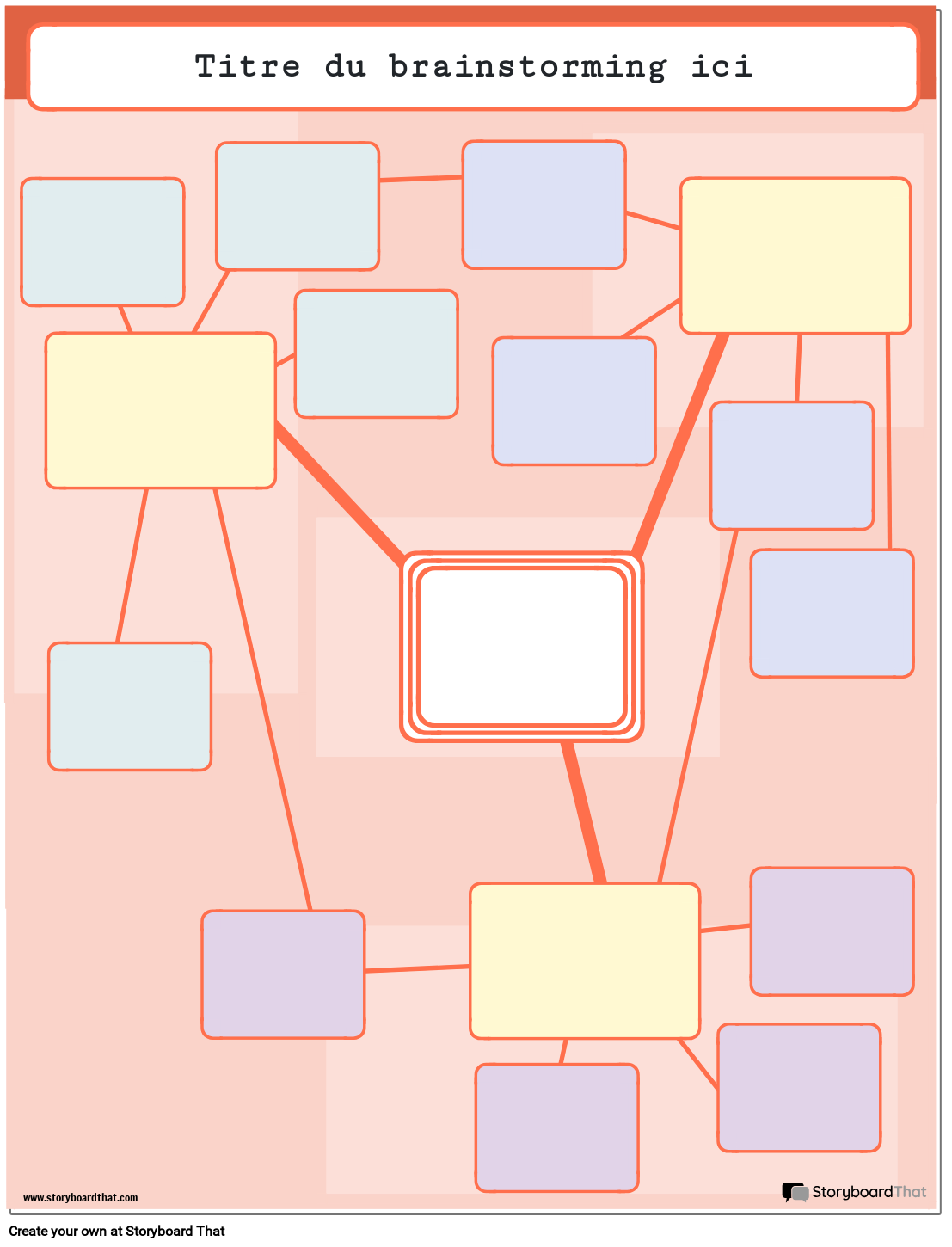 Modèle de Remue-méninges D'entreprise 3 Storyboard